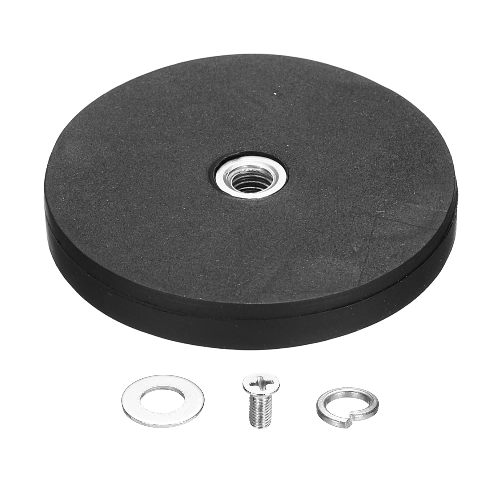 1.7" Dia Rubber Coated Magnets, 19LBS Magnet Base with M5 Female ...