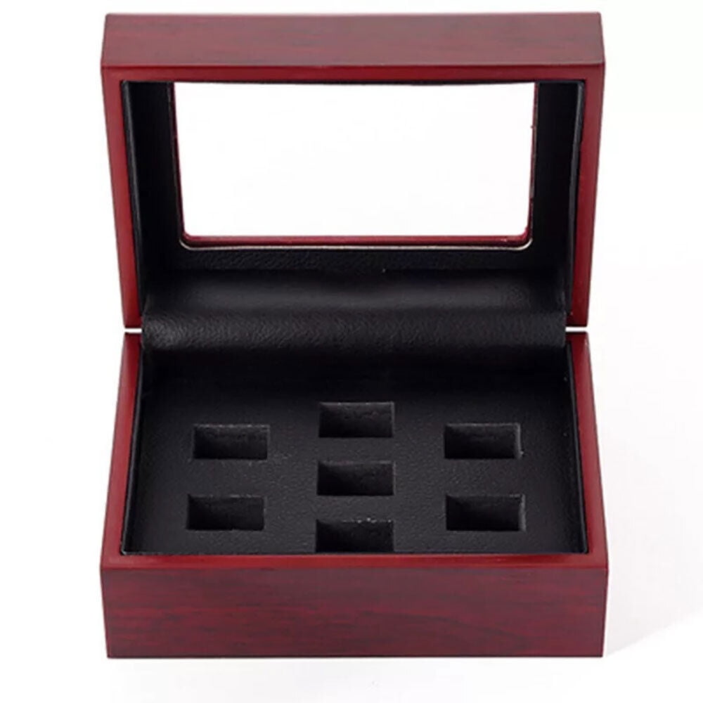 1-7 Holes Championship Ring Display Case Box Wooden Collection Storage ...