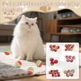 1.7 Inch EVA Cat Toy Ball Rainbow Striped Self-Entertainment ...