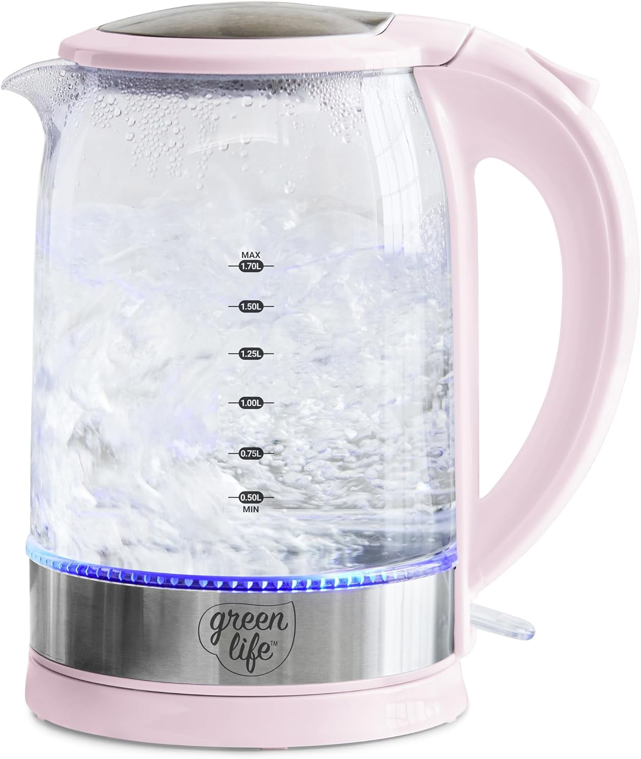 1.7 Liter Glass Electric Kettle, Easy One Touch Use, Quick Heating ...