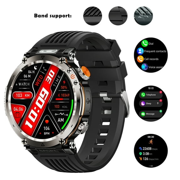 QTLLBT HT30 Bluetooth 1.7" Smart Watches for Men, Men Watches for ...