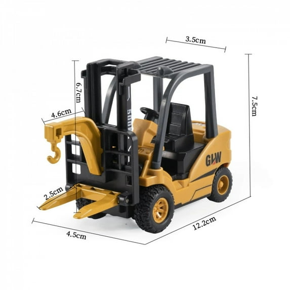 1:70 Mini Forklift Alloy+Plastic Engineering Diecast Construction ...