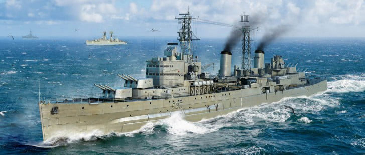 1/700 HMS Belfast British Light Cruiser 1959 - Walmart.com