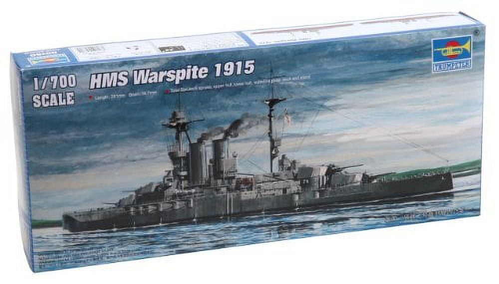 1/700 HMS Warspite Battleship 1915, 100% New Tool Multi-Colored ...