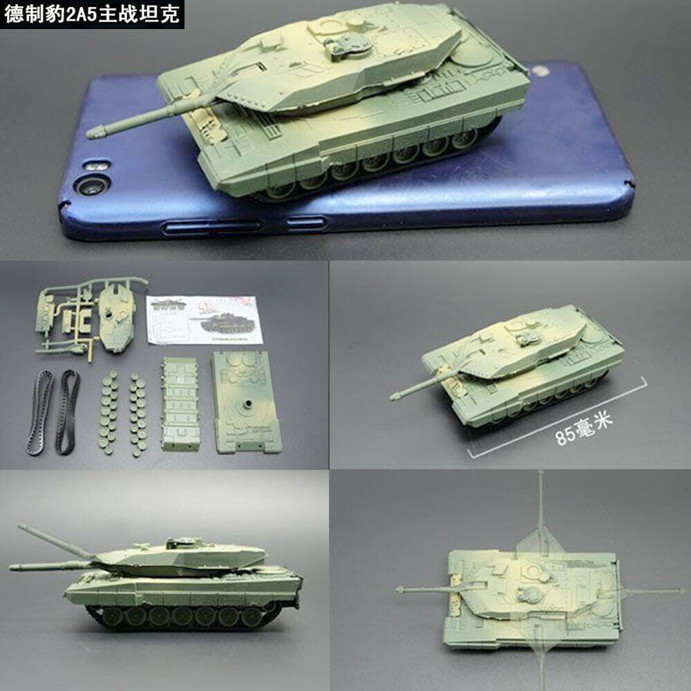1/72 4D Assemble Tank Model Kit T72-M1 JSU-152 M1 Panther II The Battle ...