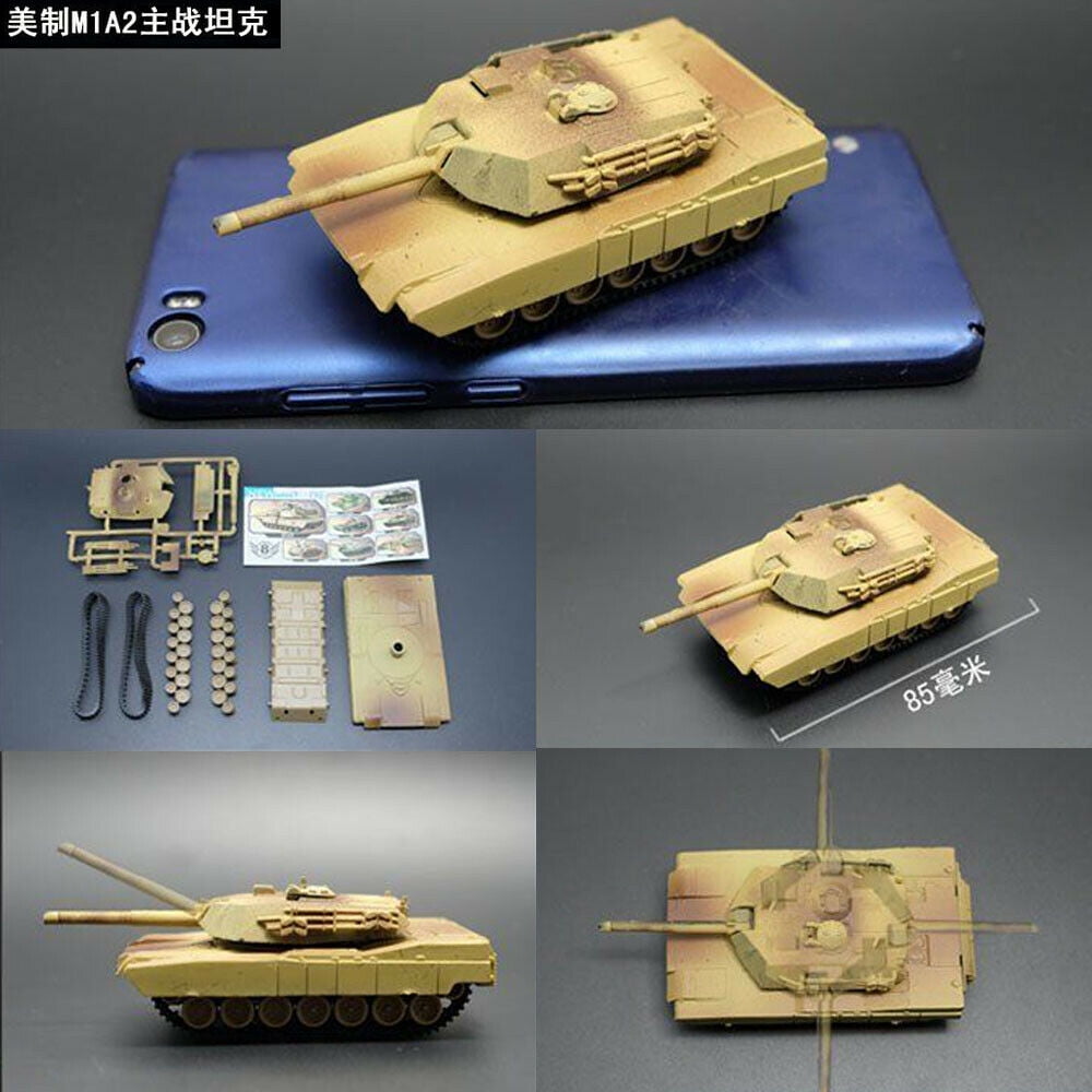 1/72 4D Assemble Tank Model Kit T72-M1 JSU-152 M1 Panther II The Battle ...