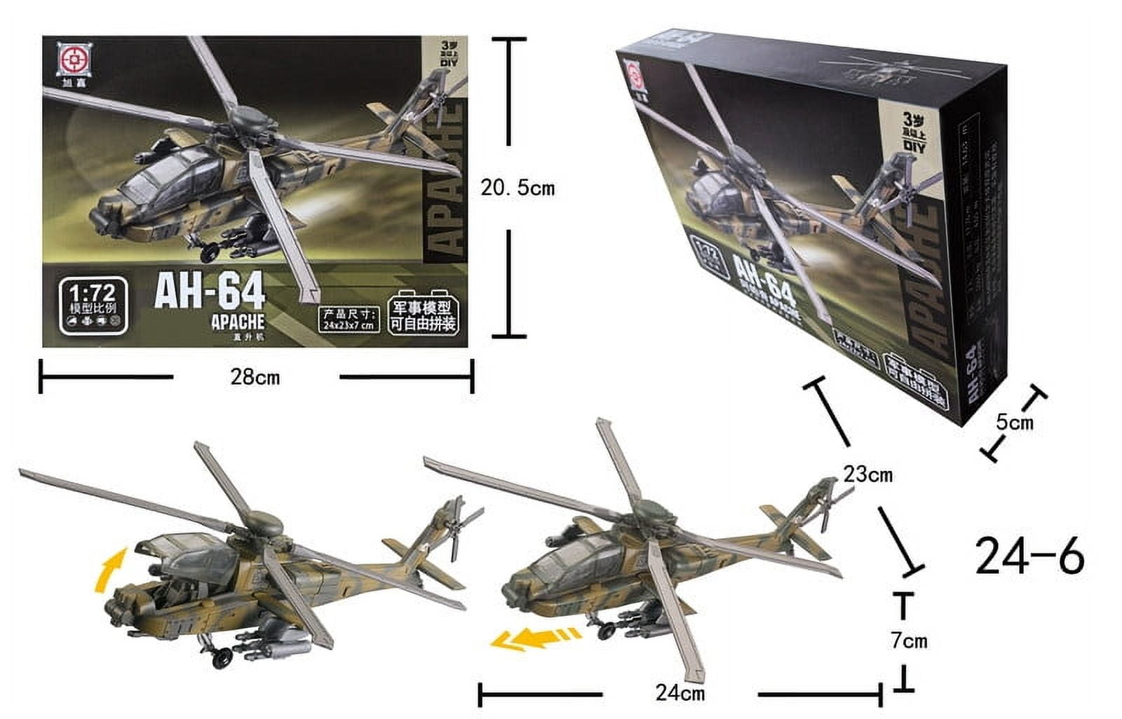 1: 72 Abech Helicopter J-20 Fighter SU35 SU57 F22 Aircraft Model B2 ...