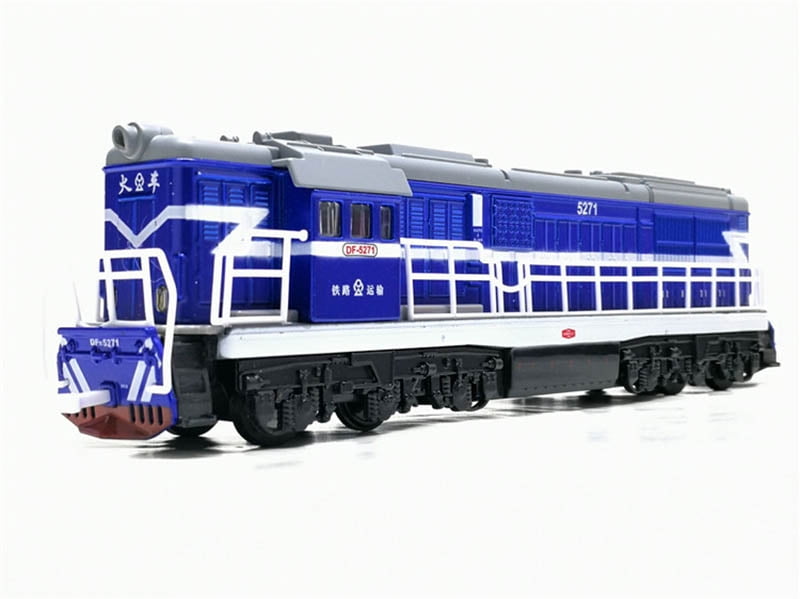 1/72 Alloy Locomotive Pull Back Model Train Toy Sound Light Children ...