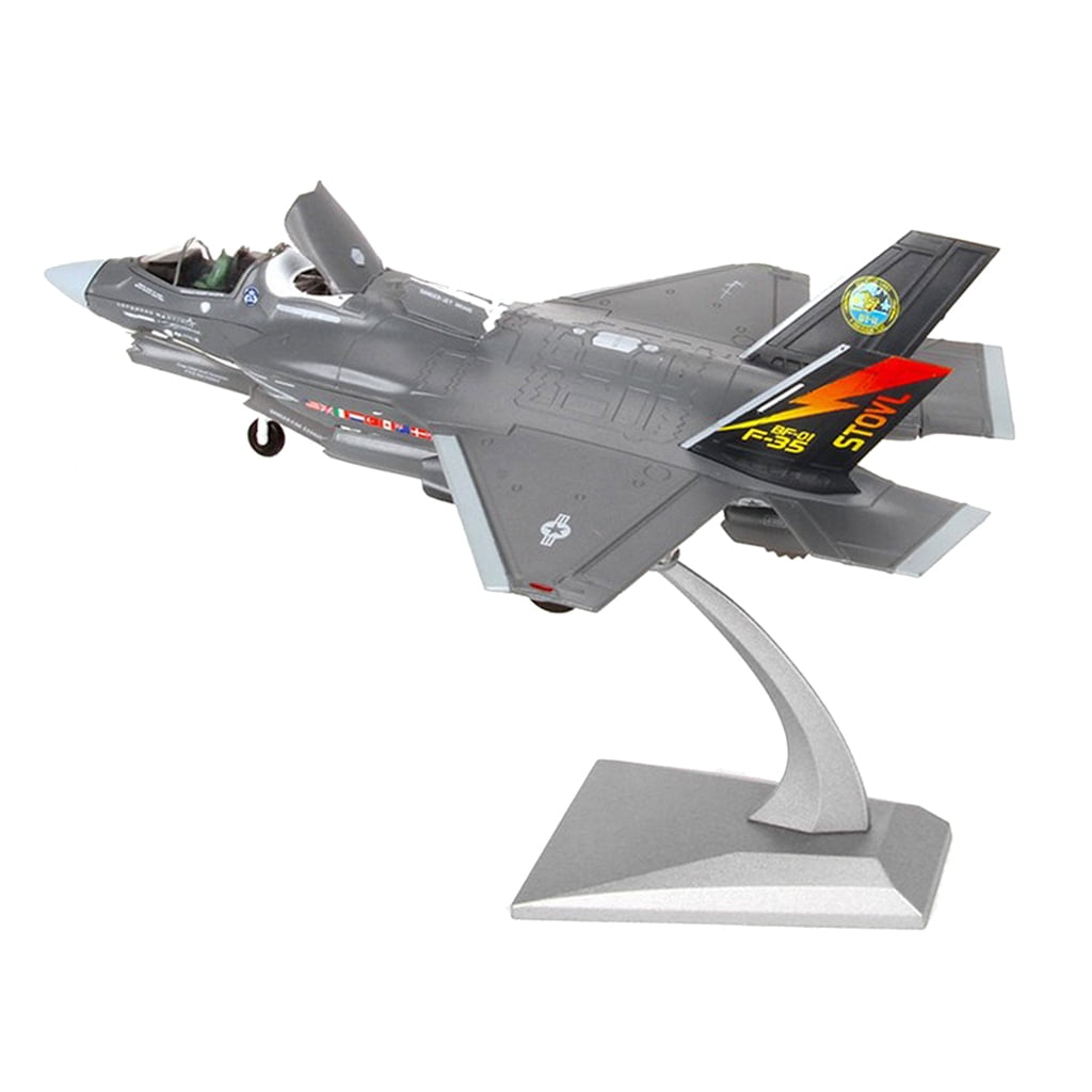 1/72 American F-35B Airplane Fighter Plane Model Toy w/ Display Gift ...