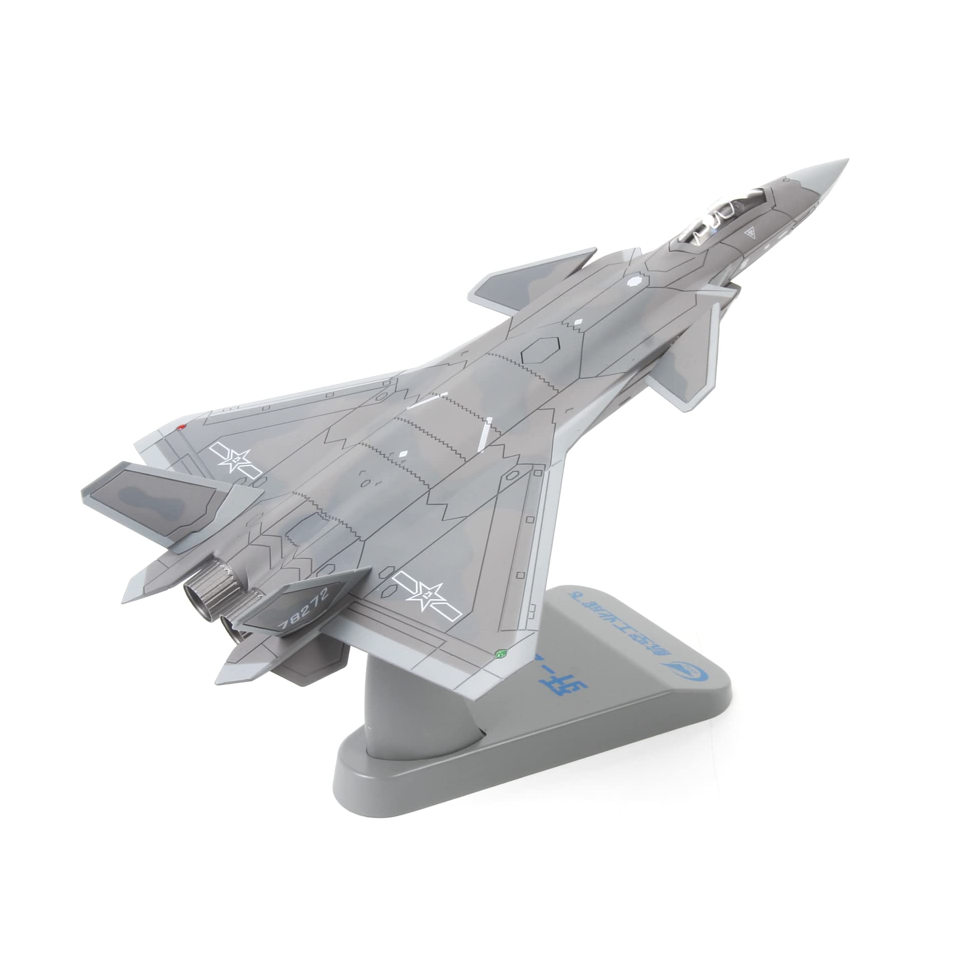 1/72 J20 Dragon Stealth Fighter Jet (Fire Fang) Model Military Aircraft ...