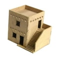 1/72 Miniature Wooden House Architecture Scene Model for Model Railway ...
