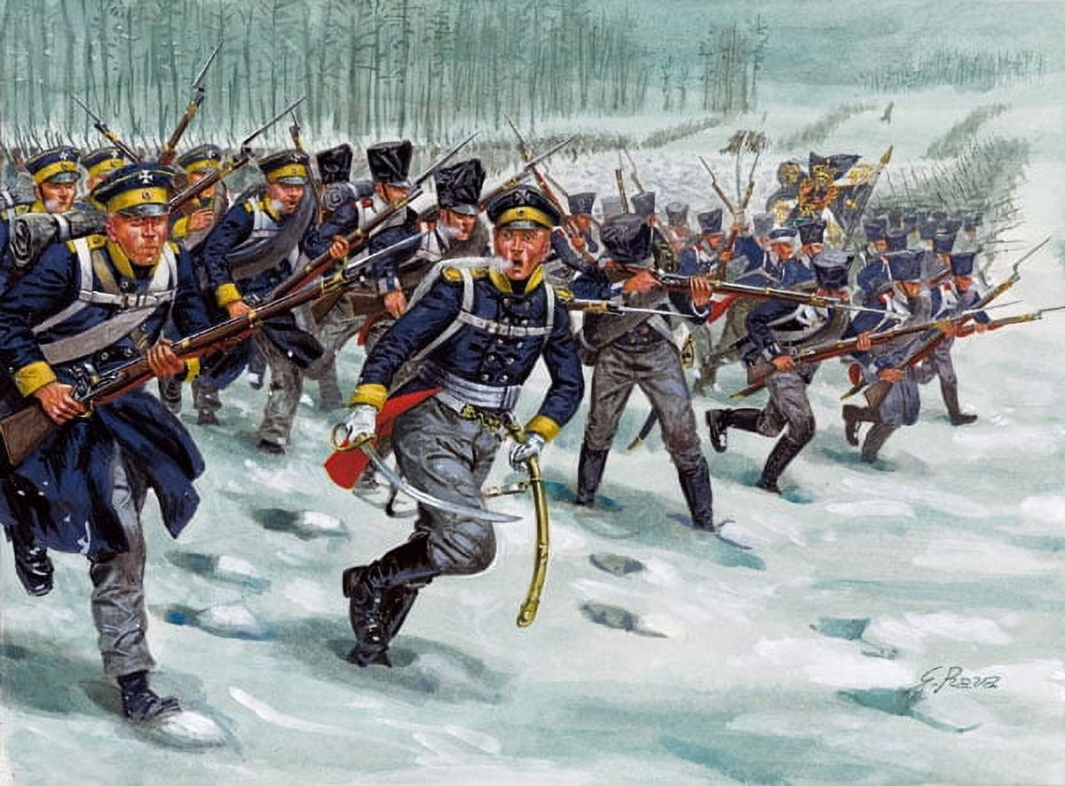 1/72 Napoleonic War: Prussian Infantry (48, 3 Horses) - Walmart.com