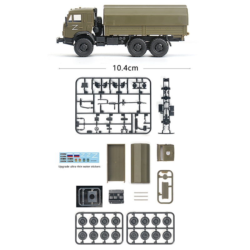 1/72 Russia KAMAZ-5350 Military Truck Assembly Puzzle Model Rocket ...