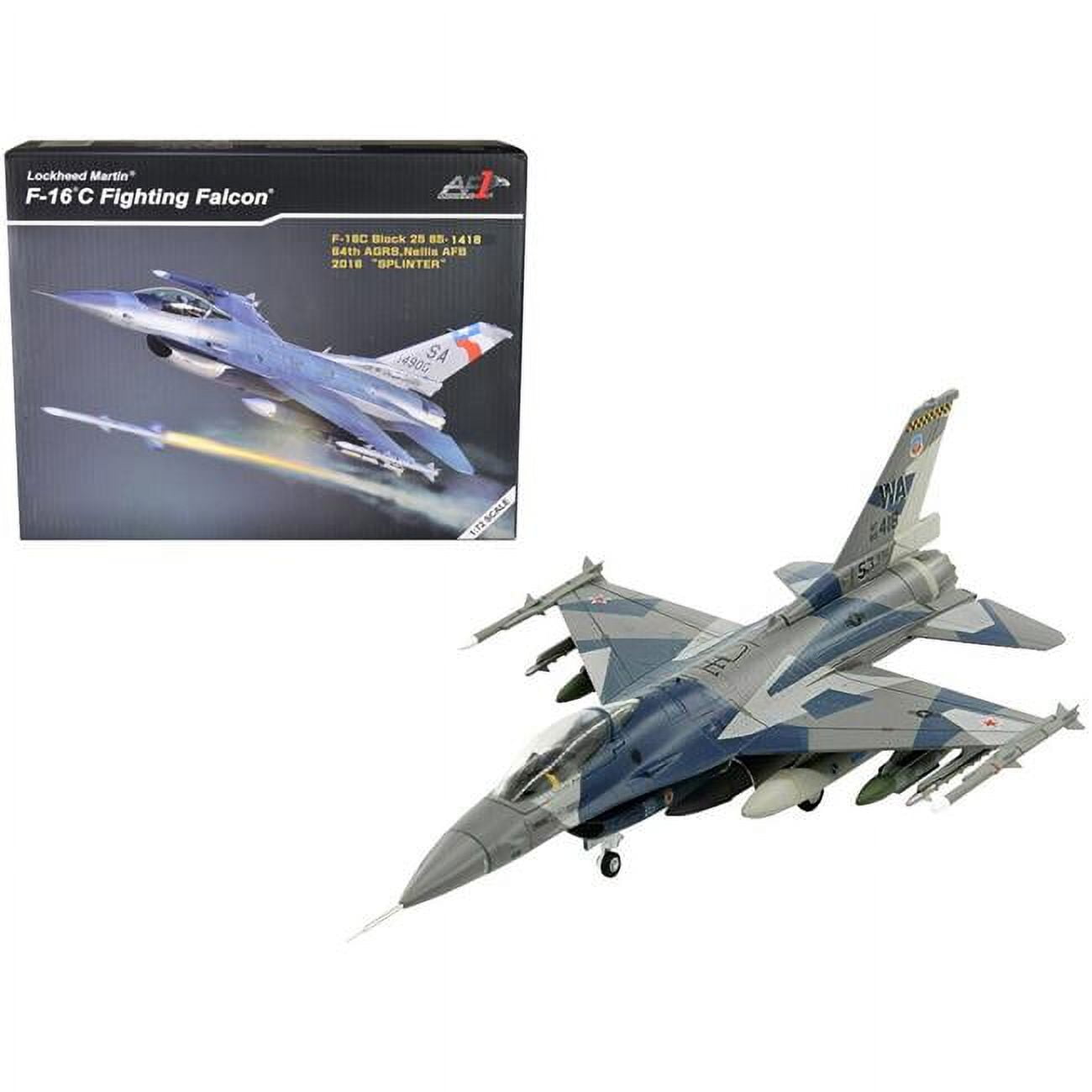 1-72 Scale Lockheed Martin F-16C Fighting Falcon Fighter Aircraft ...