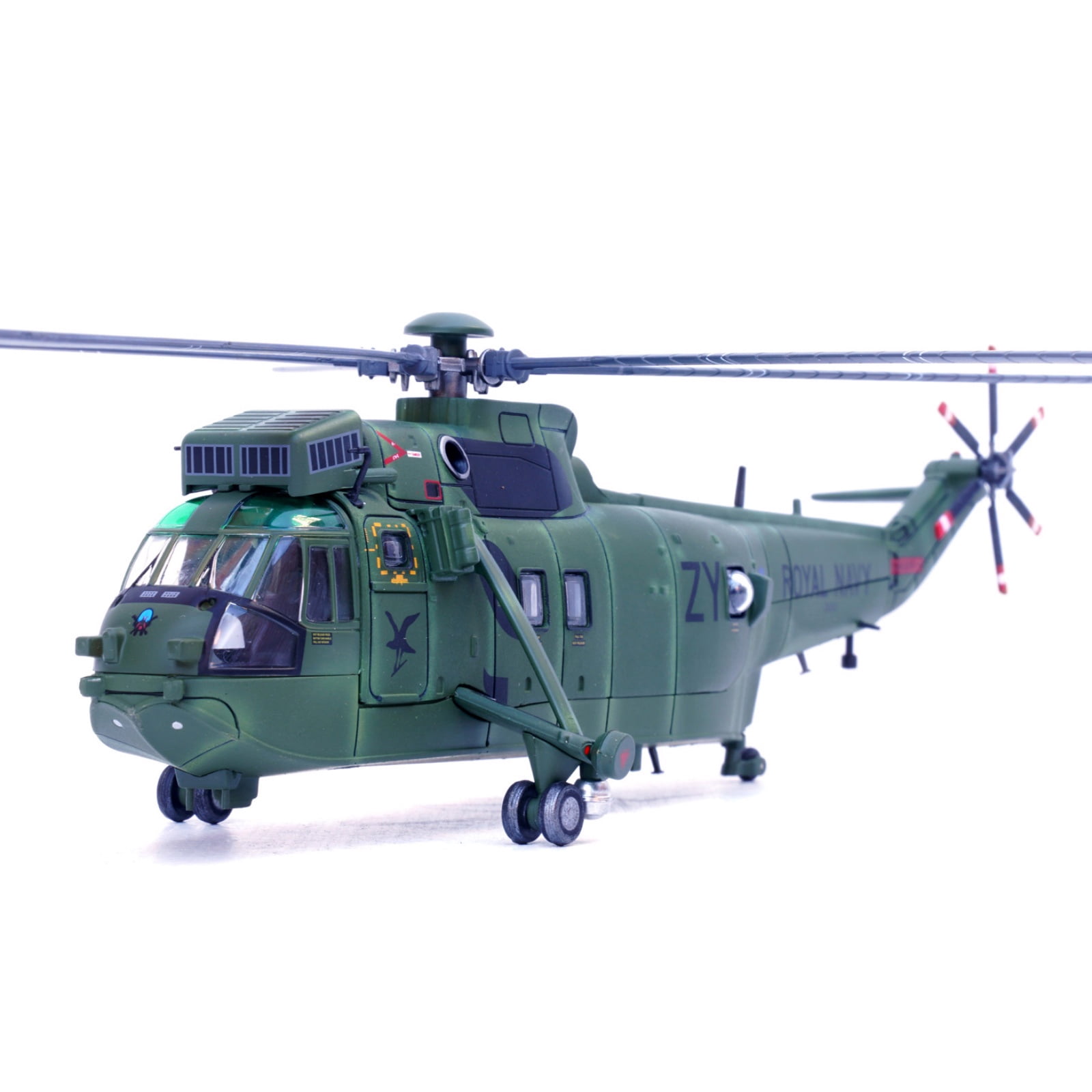 1:72 Scale Royal Navy Sea King HC.4 Helicopter Model Diecast, Ideal ...