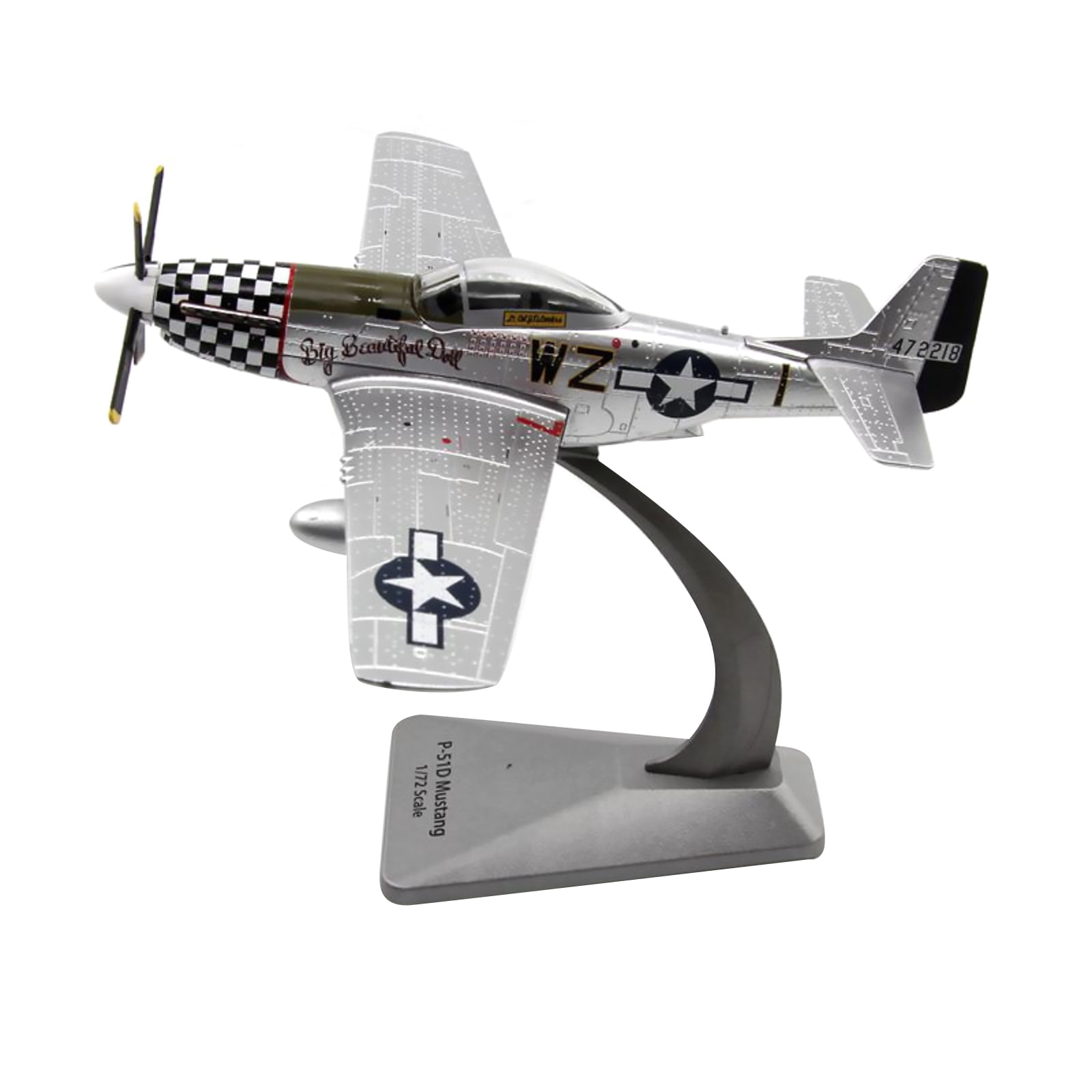 1/72 Scale US Army Air P-51 Mustang Fighter Metal Airplane Models Simulation Military Plane ...