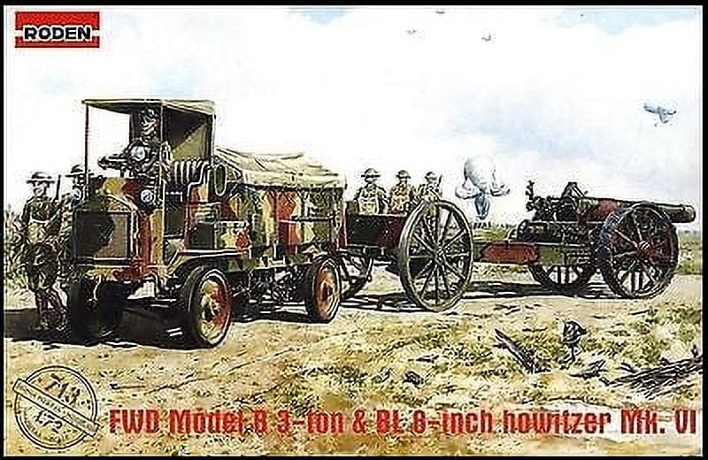 Roden 713 Model kit FWD 713 B 3 3one Bl 8-Inch Howitzer Mk I - Walmart.com