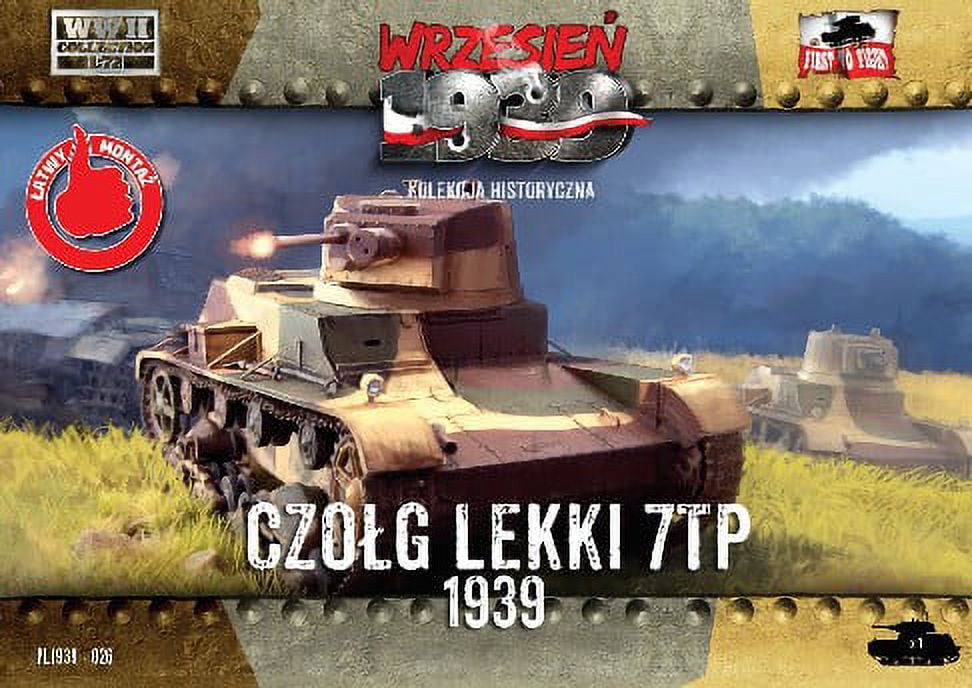 1/72 WWII 7TP Polish Light Tank w/Single Turret - Walmart.com