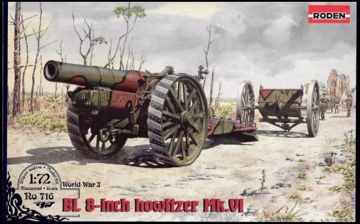 1/72 WWII BL 8-inch Howitzer Mk VI Heavy Gun - Walmart.com