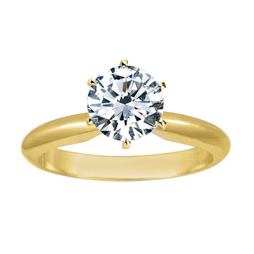 1.75 Carat 14K Yellow Gold IGI CERTIFIED Lab Grown Diamond 6 Prong ...