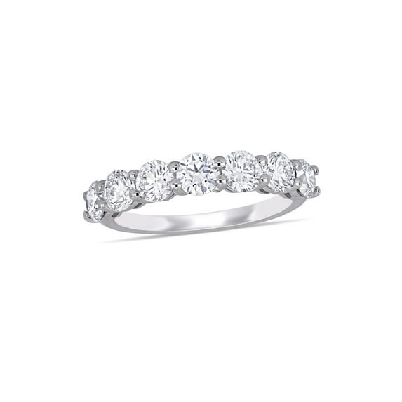 1.75 Carat (Ctw) Lab-Grown Diamond Anniversary Band Ring 14K White Gold ...