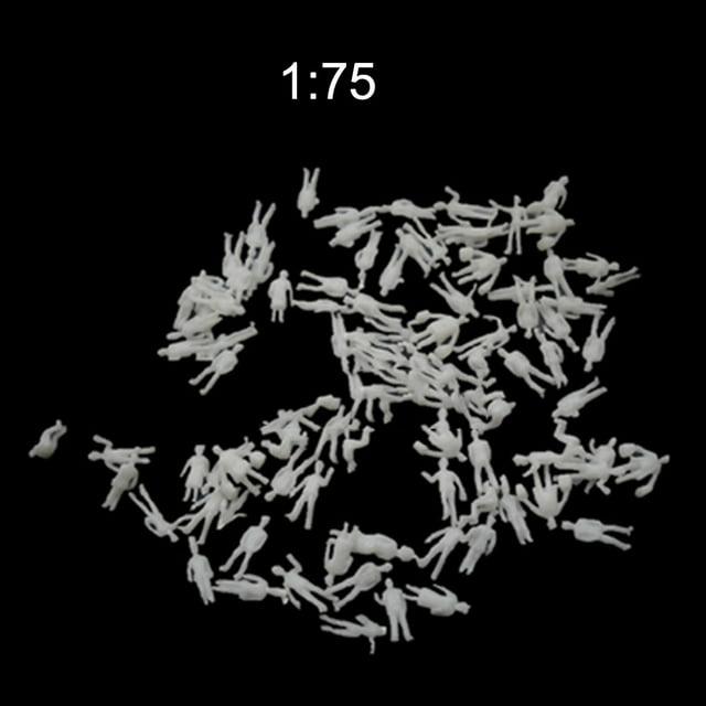 1:75 Scale OO Gauge 00 Model Railway Unpainted Figures People -Pack of ...
