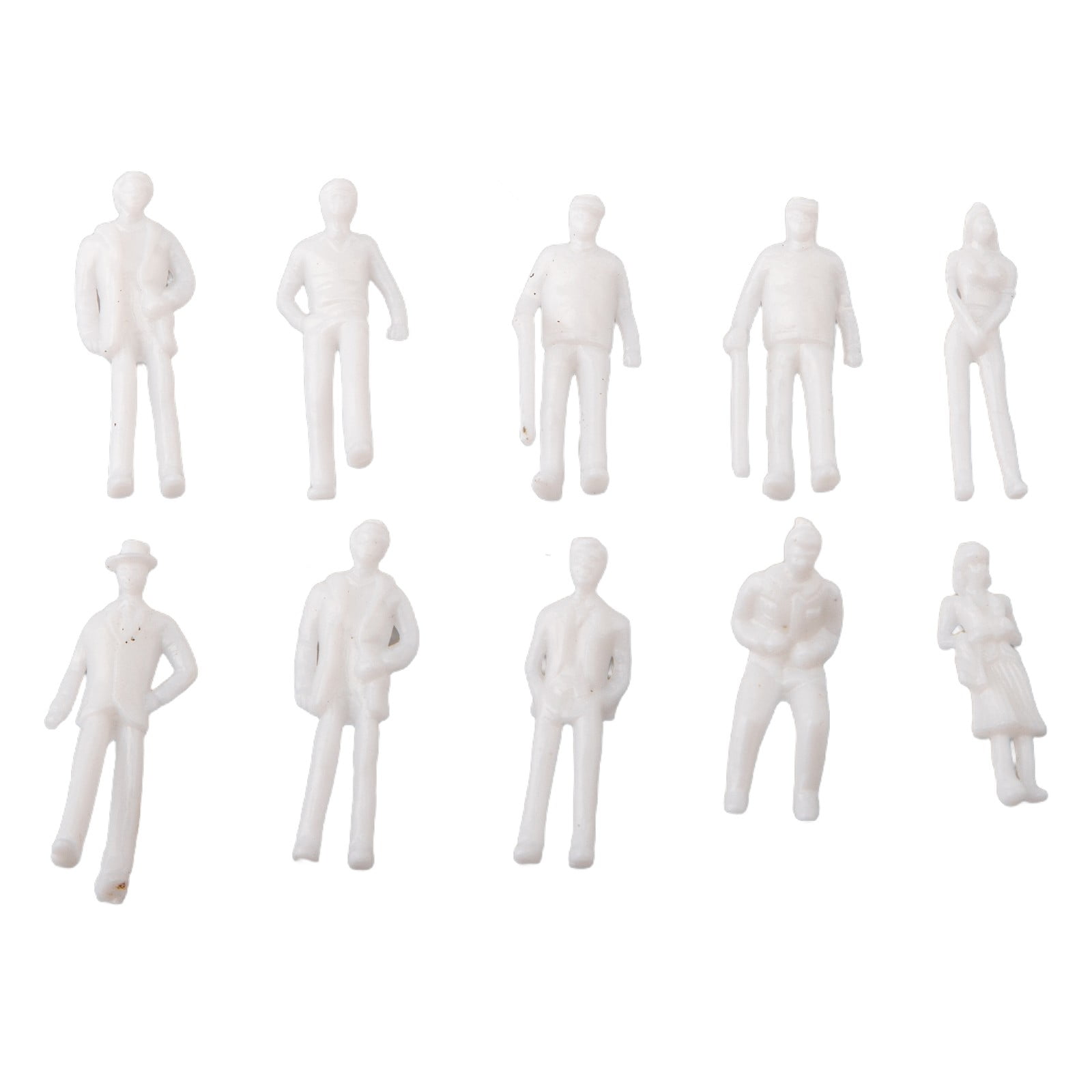 1:75 Scale Oo Gauge 00 Model Railway Unpainted Figures People -Pack Of ...