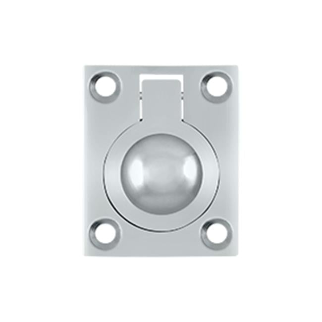 1.75 x 1.37 in. Flush Ring Pull, Bright Chrome - Solid - Walmart.com