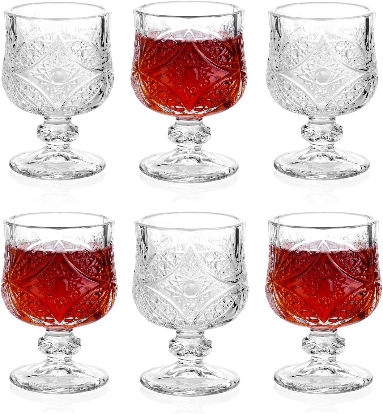 1.75oz Shot Glasses Set of 6/Super Cute Shot Glasses/Cordial Glasses ...