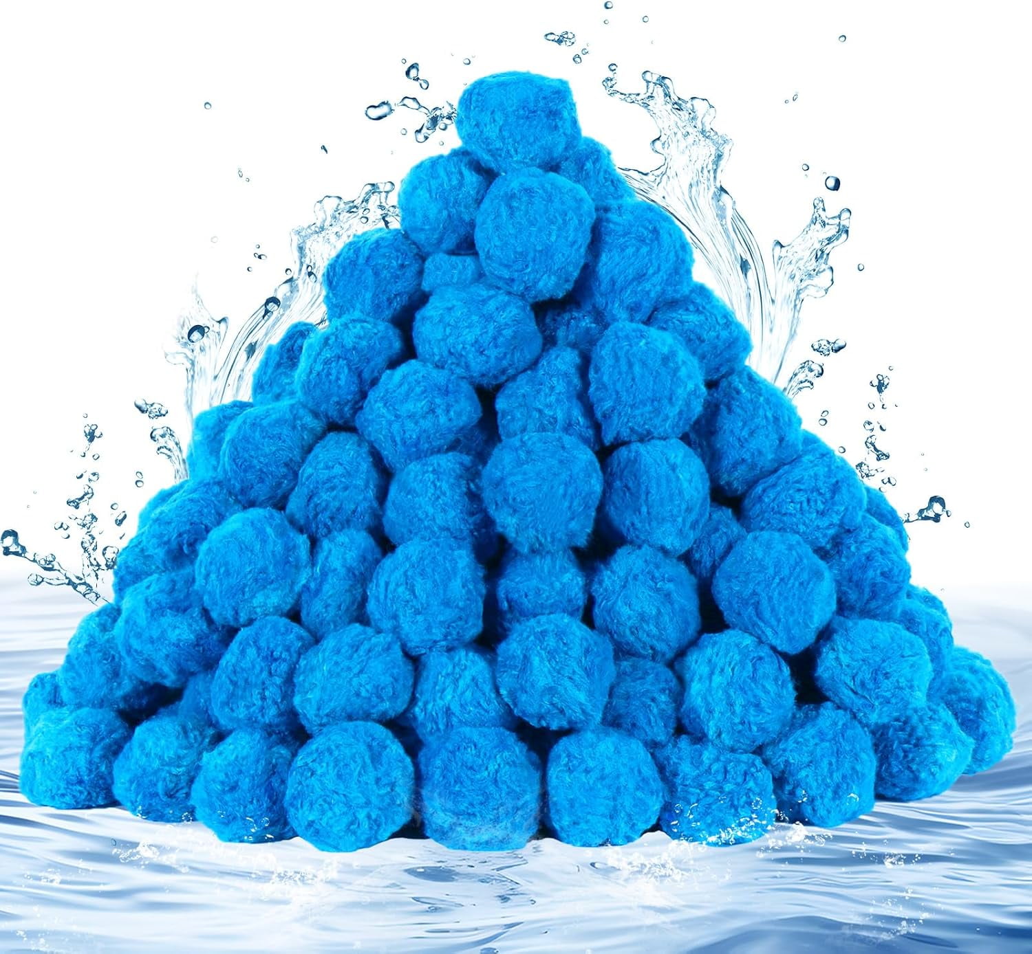 1.76lbs Pool Filter Balls for Sand Filter, Reusable Pool Sand Filter ...