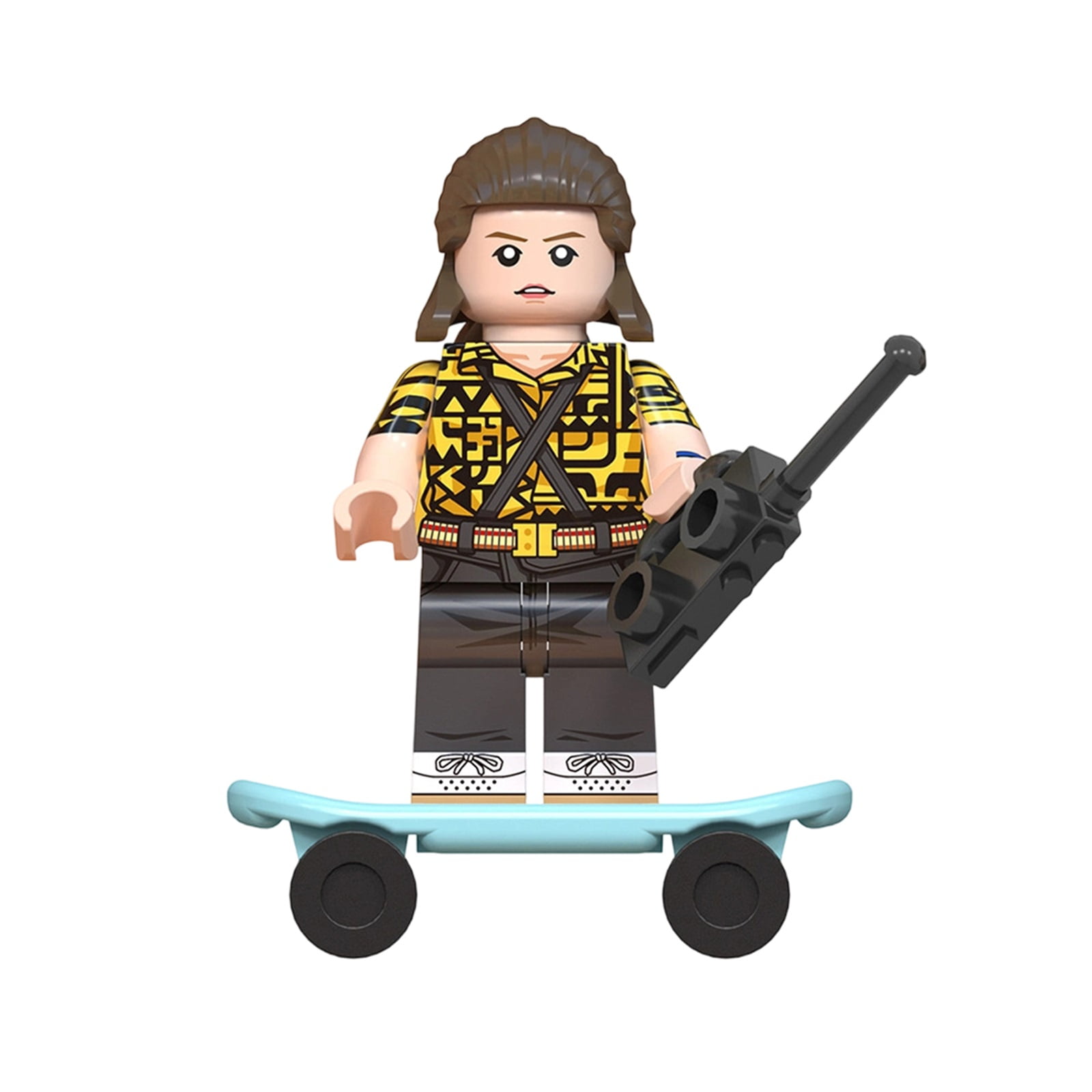 1.77 Inch Stranger Flower Things Skateboard Series Building Block ...