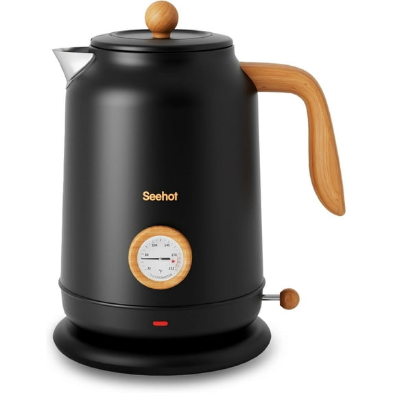 1.7L (57.oz) Electric Kettle with Thermometer, 1200W Large Electric Tea ...