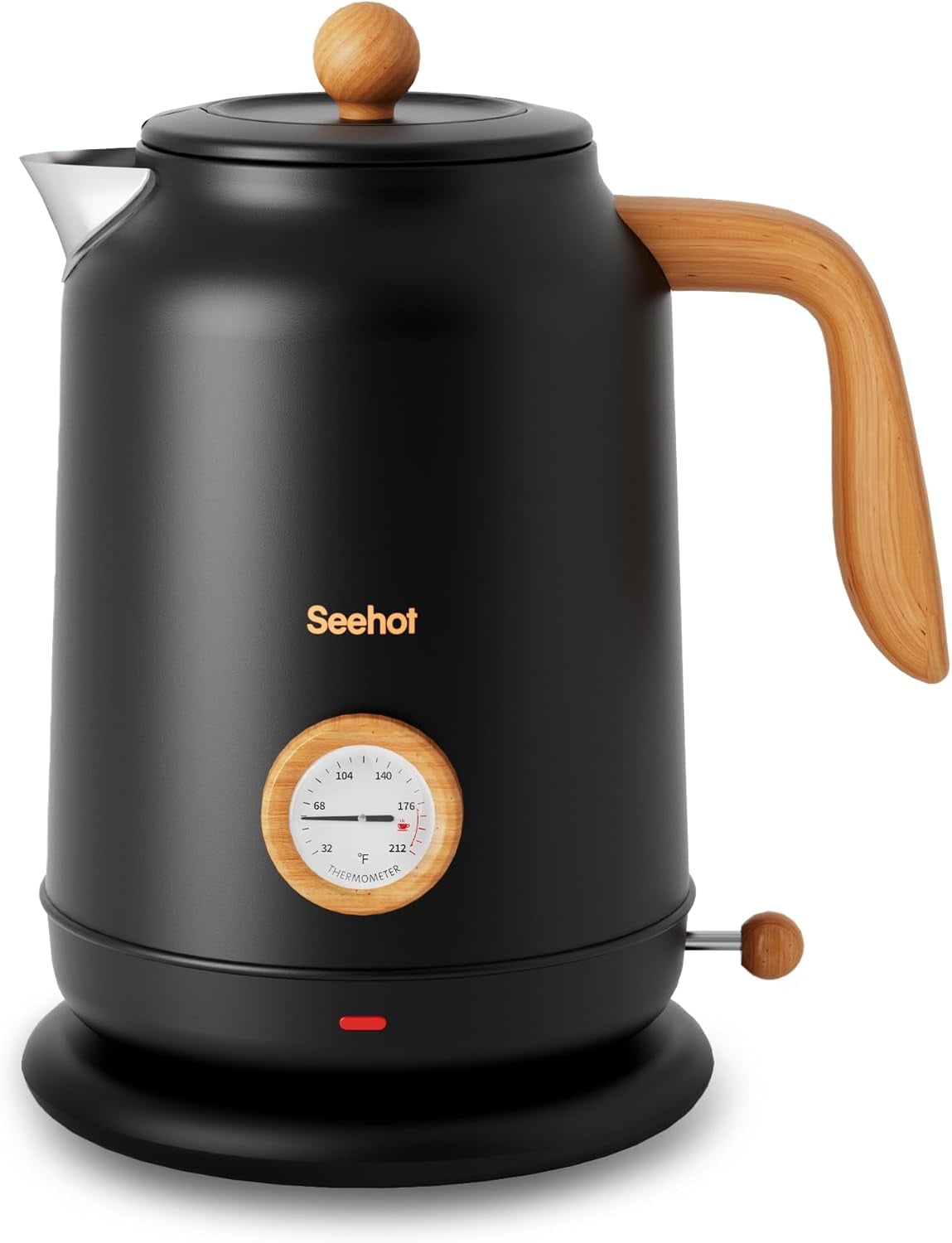 1.7L (57.oz) Electric Kettle with rmometer, 1200W Large Tea kettle 304 ...