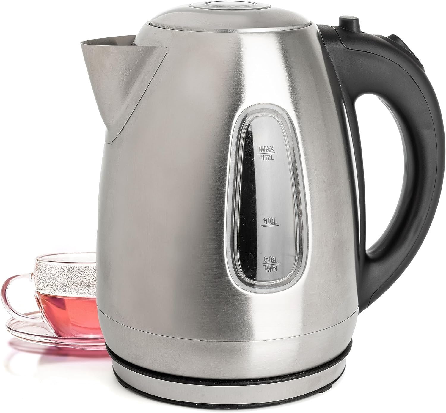 1.7L Stainless Small Kettle, Cordless 1500w Boiling Pot, Portable Hot ...