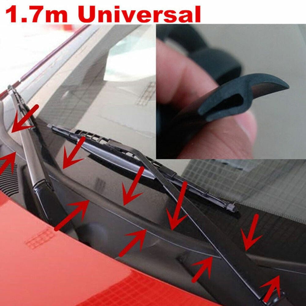 1.7M Rubber Car Windshield Seal Strip - Front Window Weatherstrip ...