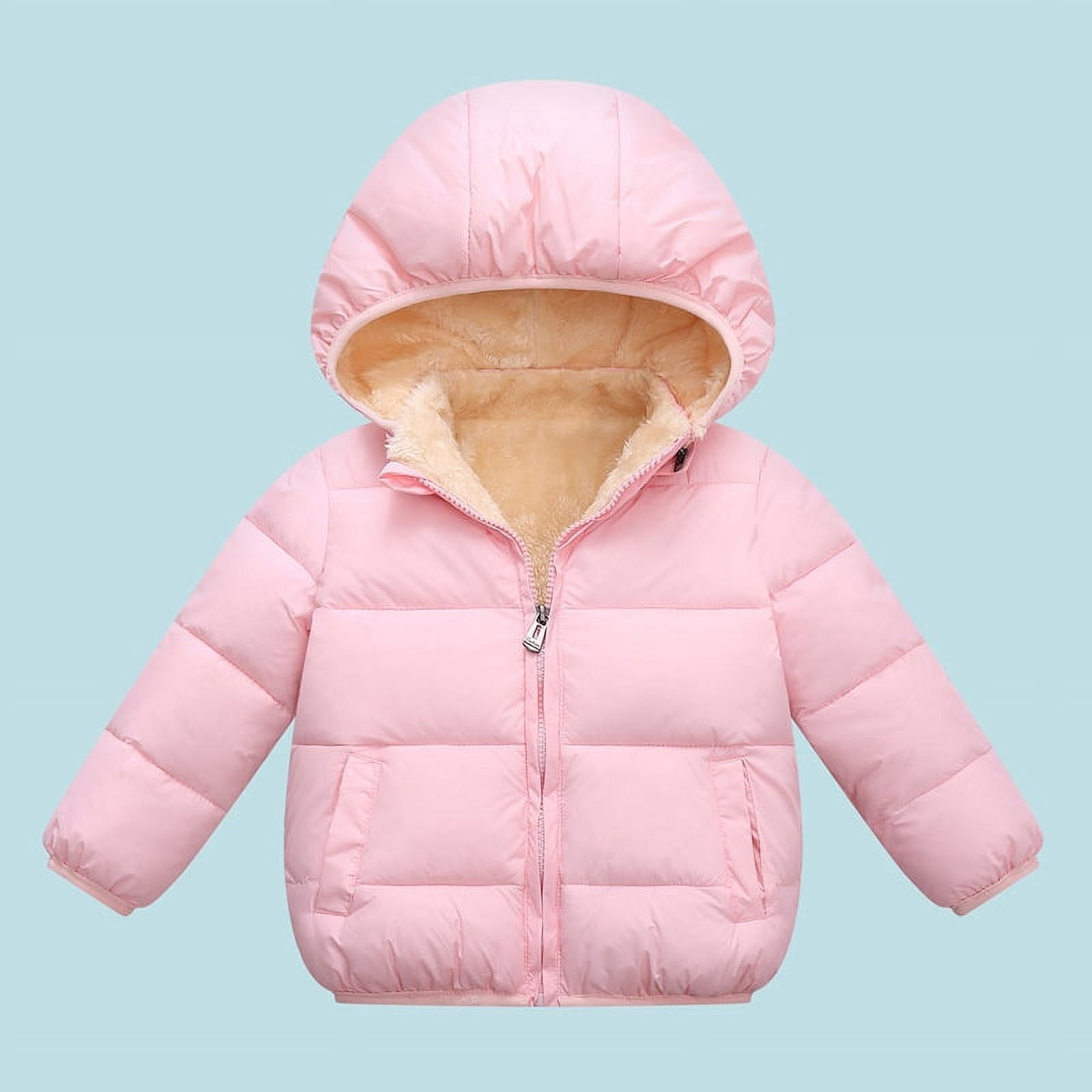 1-7T Baby Girl Boy Winter Fleece Coats Toddler Warm Cotton-padded ...
