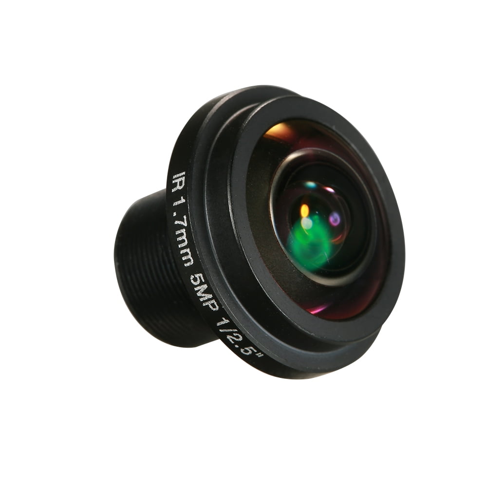 1.7mm Fisheye Lens HD 5.0 Megapixel Mount 1/2.5" F2.0 For CCTV IP ...