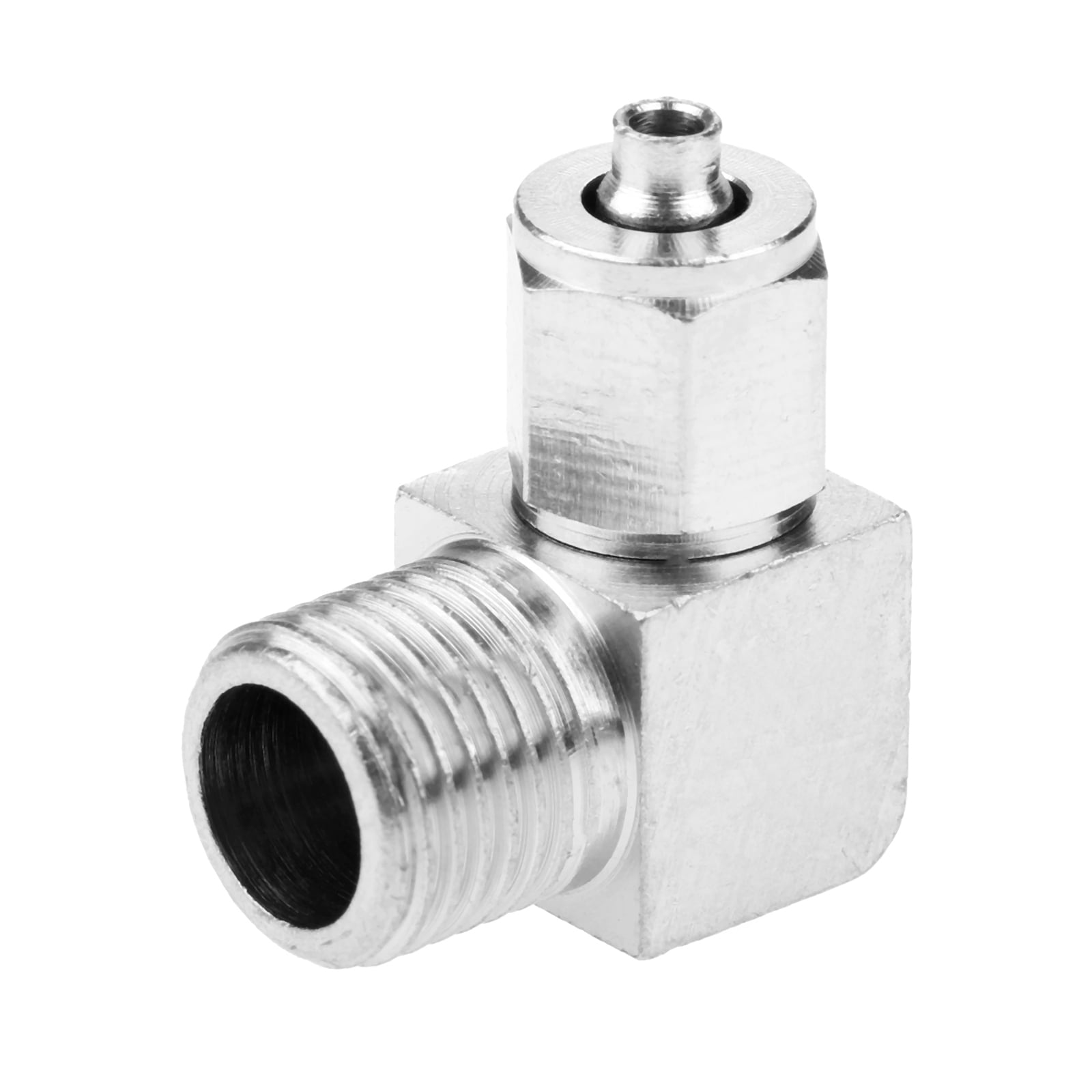1/8" 1/4" 3/8" 1/2" Thread Pneumatic Elbow Fittings Quick Connector ...