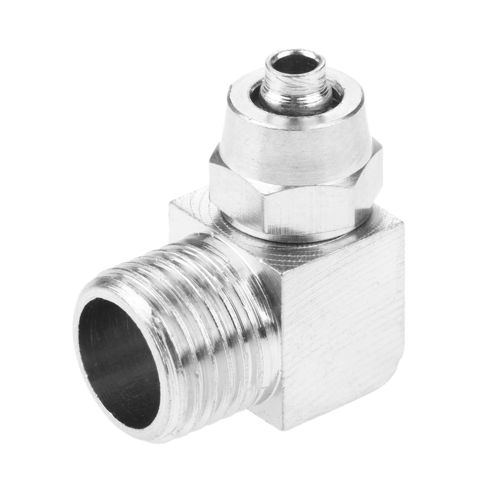 1/8" 1/4" 3/8" 1/2" Thread Pneumatic Elbow Fittings Quick Connector ...