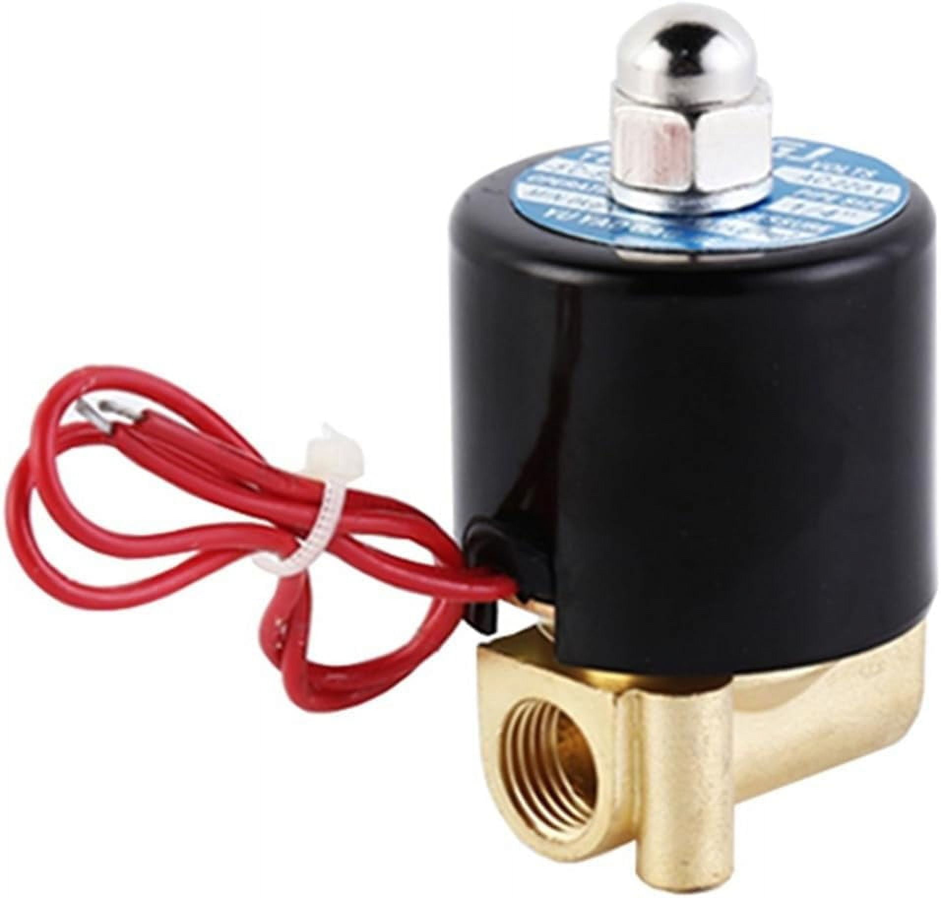 1/8" 1/4" Brass Solenoid Valve 24V 12V 220V 110V Normally Closed Solenoid Valve - Walmart.com