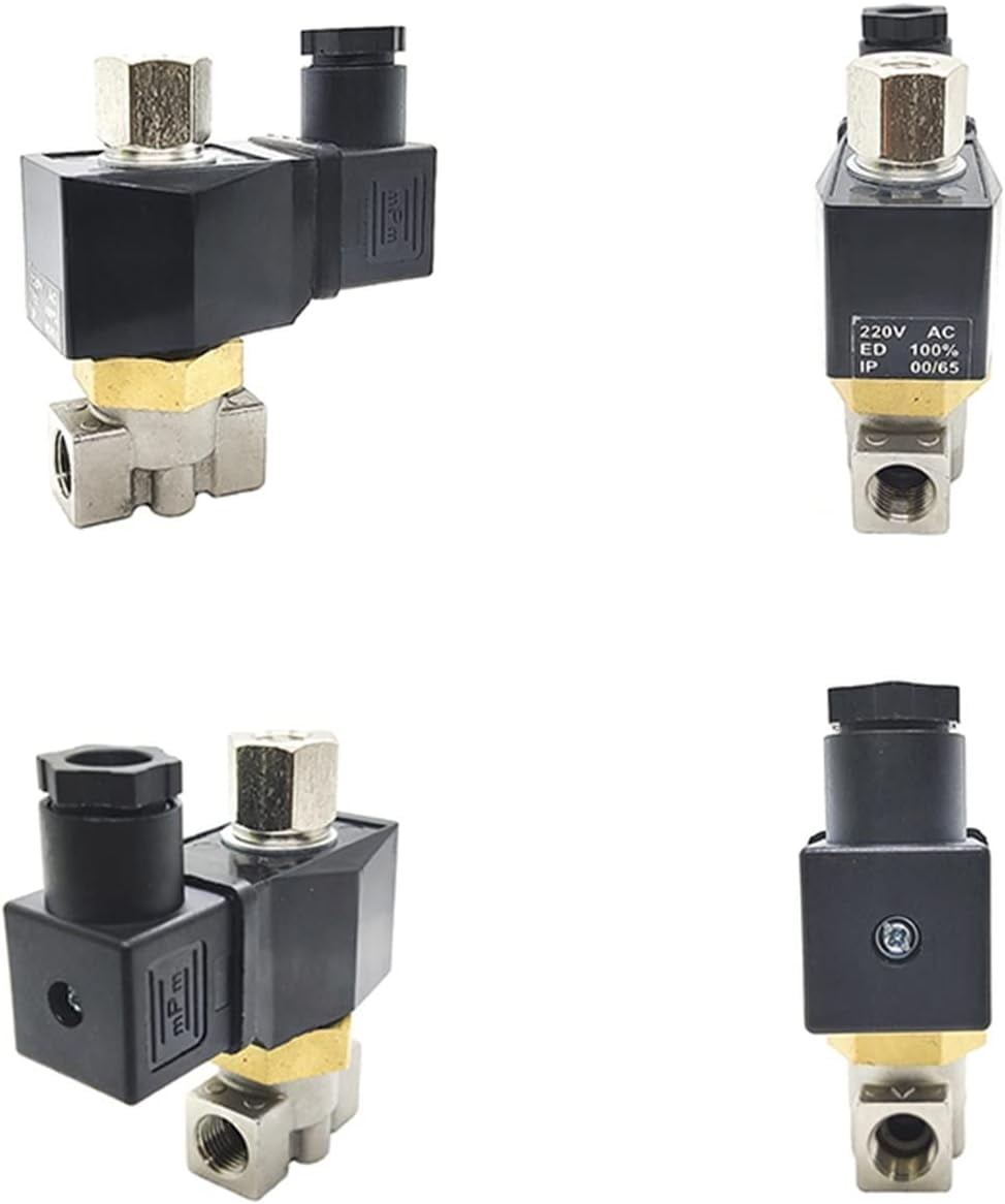1/8" 1/4"Normally Open DN6 DN8 Stainless Steel Solenoid Valve 110V 220V ...