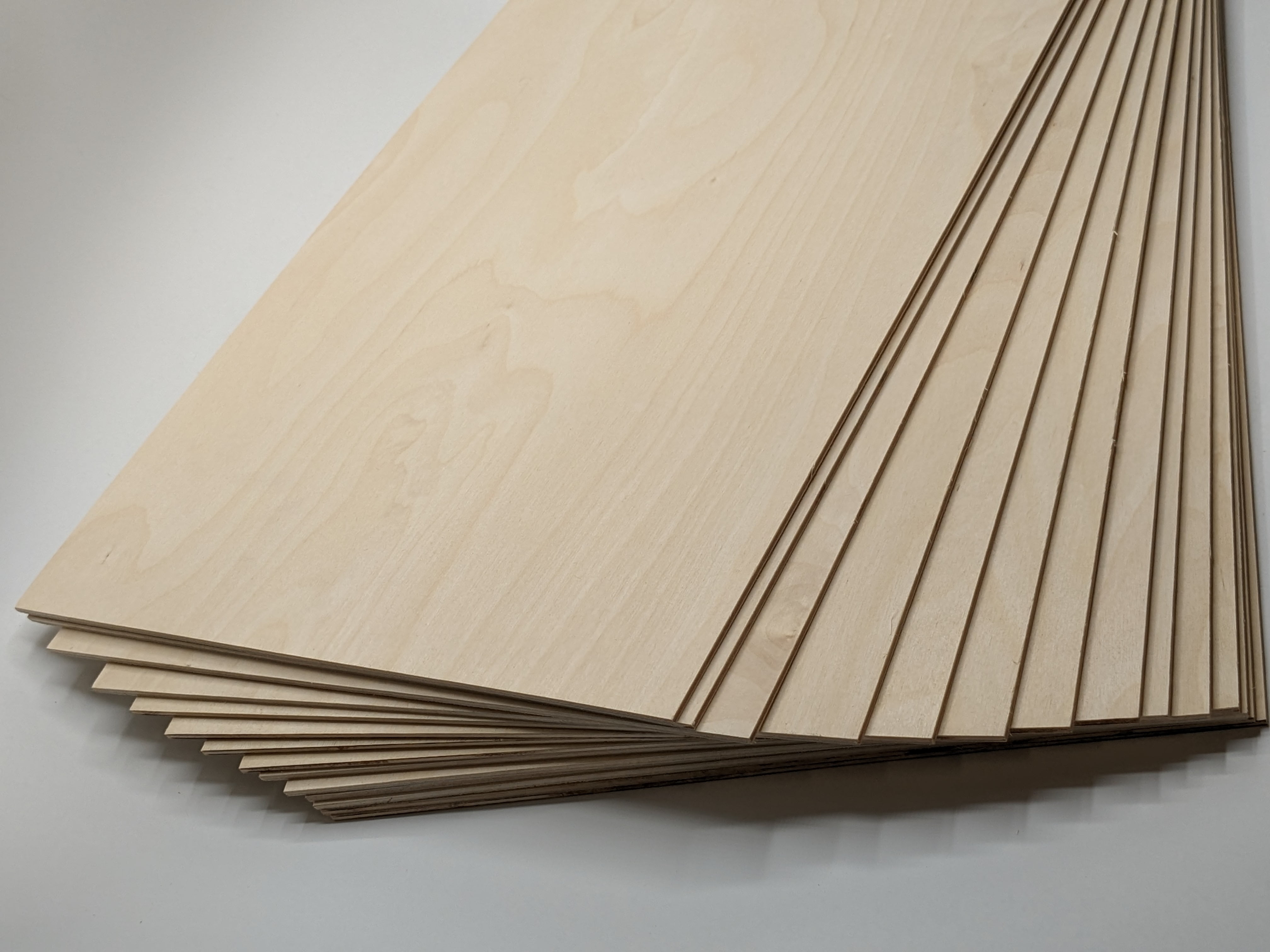 1/8" (3mm) Baltic Birch Wood Sheets 12x20 inch (50 Pack) - B/BB Grade ...