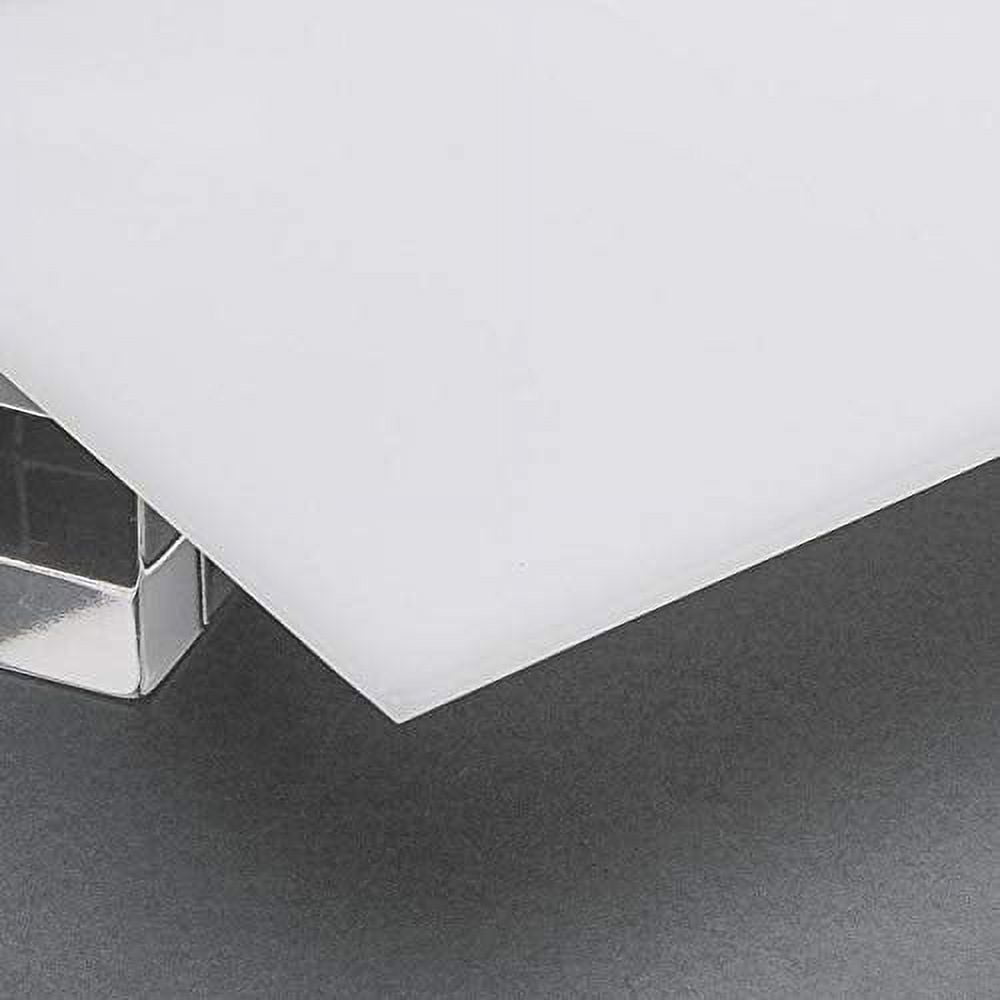 1/8" (3mm) Milky White Acrylic 12"x12" Sheet Translucent Plexiglass ...