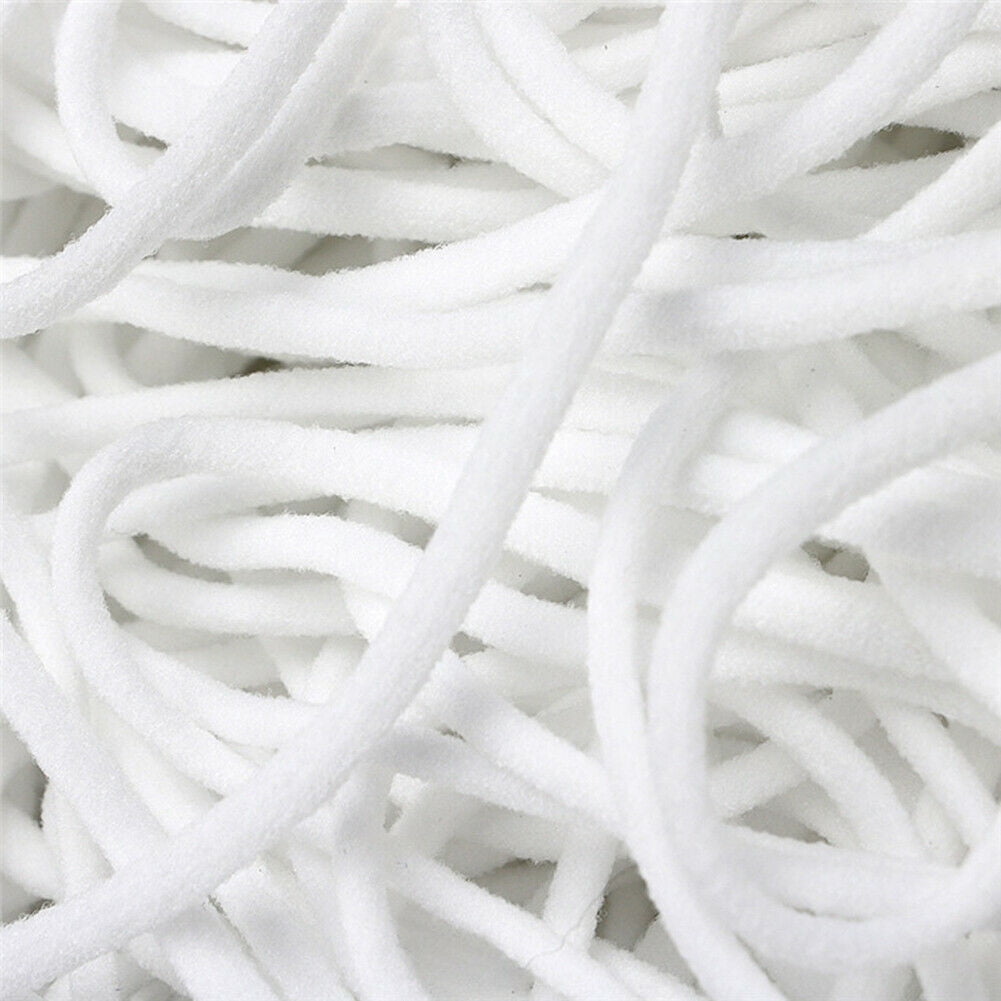 1/8" (3mm) Round Elastic Stretchy Ear Loop Rope Cord: Sewing Crafts DIY ...