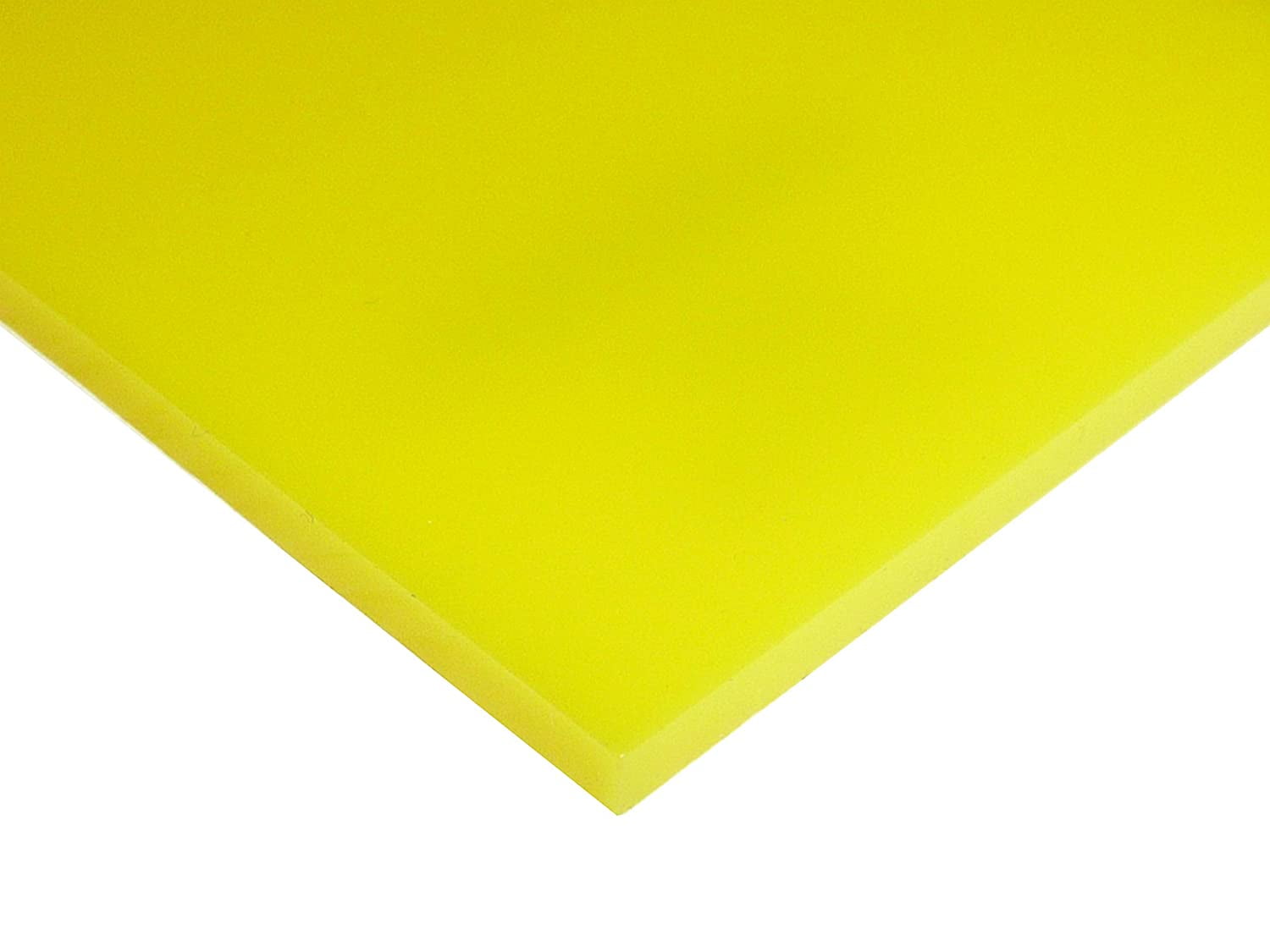 1/8" (3mm) Solid Yellow Acrylic Plexiglass Sheet 24"x12" Cast (0.118 ...