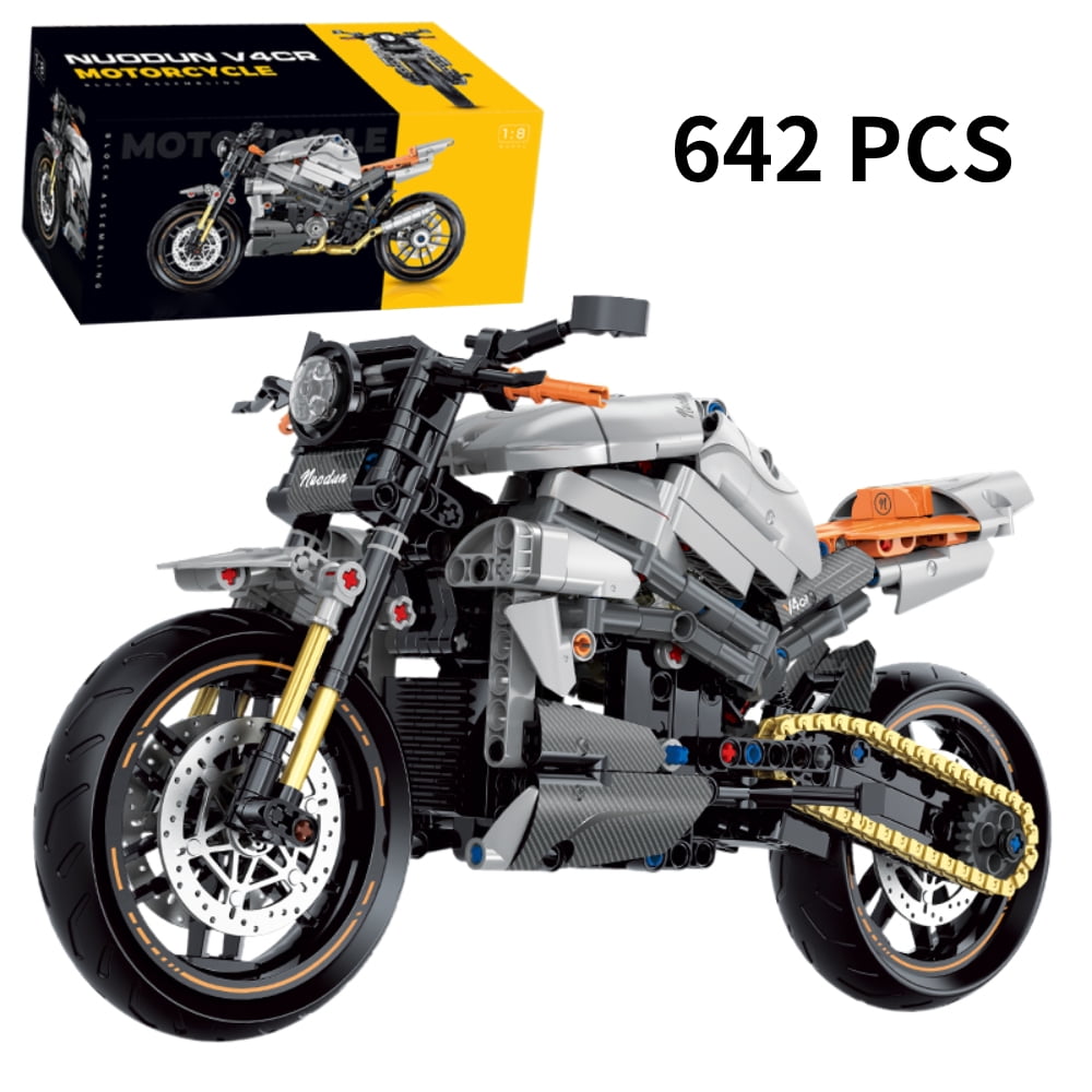 1:8 586PCS High-tech Classic Motorcycle Building Model Blocks Motor ...