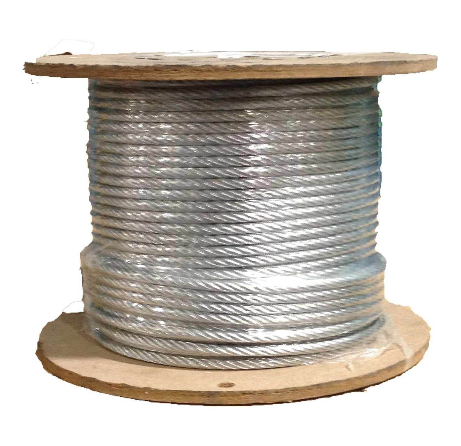 1/8 7x7 Galvanized Aircraft Wire Rope Cable 500' Reel - Walmart.com