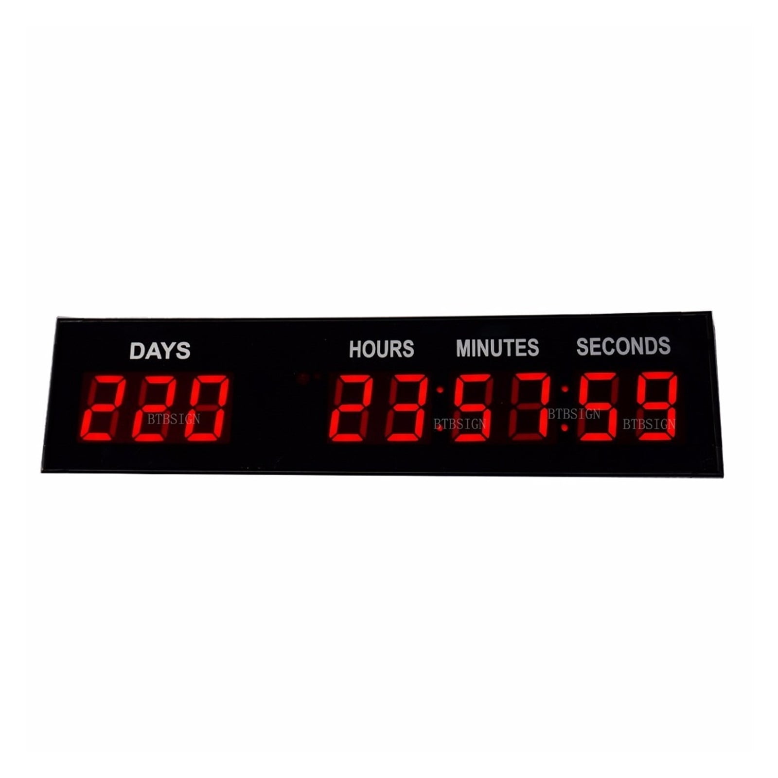 1.8" 9 Digits LED Days Countdown Clock With Days Hours Minutes Seconds ...