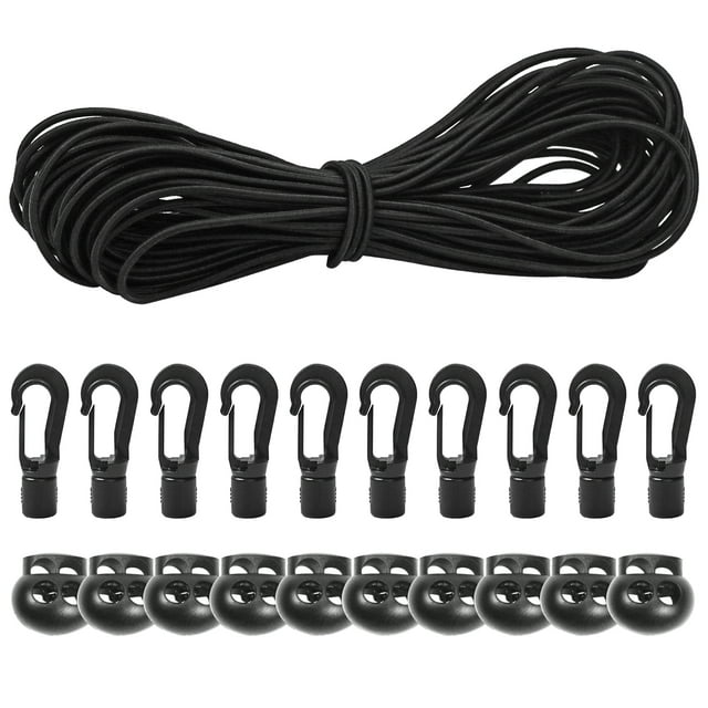 1/8" Bungee Shock Cords,65 Feet Elastic Nylon Cords Kayak Stretch ...