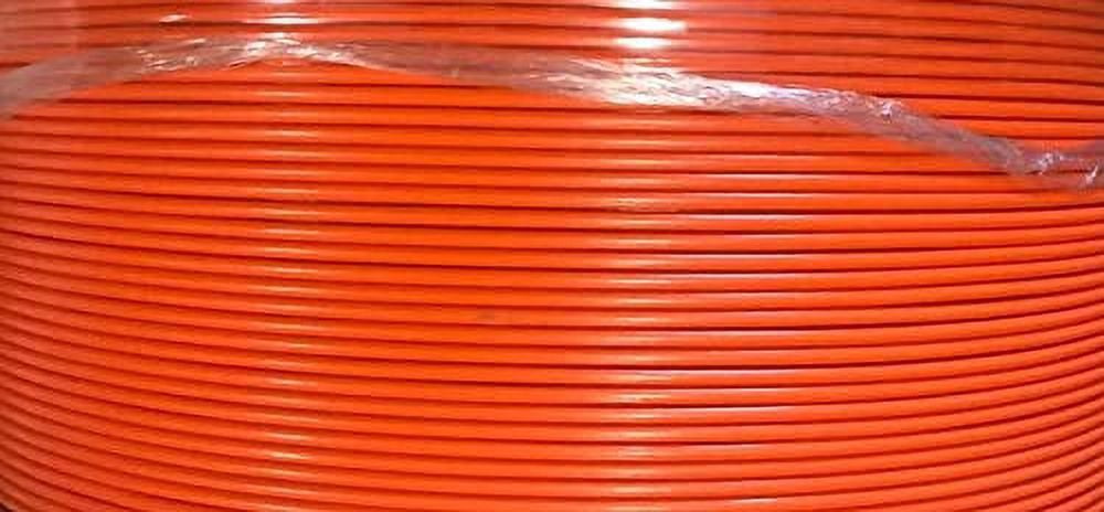 1/8" Coated to 3/16" Diameter, 7x7 Construction, Orange Vinyl Coated ...